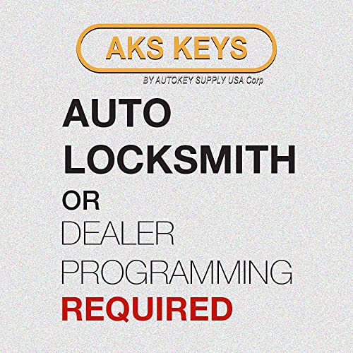 AKS Keys New Uncut Transponder Key Compatible with Toyota - 4D74 "H" TOY44H-PT