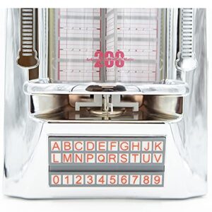 arkrocket 200 Wall-O-Matic Table Jukebox Wallbox Wireless Bluetooth Speaker FM Radio SD USB Retro American Diner Style Tabletop