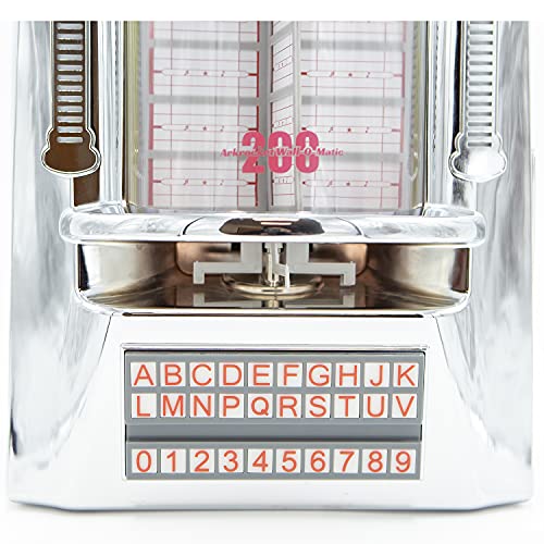 arkrocket 200 Wall-O-Matic Table Jukebox Wallbox Wireless Bluetooth Speaker FM Radio SD USB Retro American Diner Style Tabletop