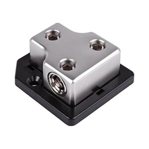 skar audio x1 0/4 gauge input to x2 0/4 gauge outputs power distribution block (sk-dist-blk3)