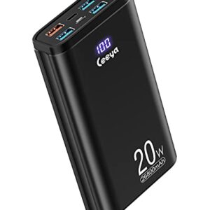 Ceeya Portable Charger PD 20W Battery Pack USB C high-Speed Charging 26800mAh Power Bank LCD Display with Type C Out & in,External Battery Backup for MacBook,iPhone 12,13,14,Samsung,Heated Vest,etc