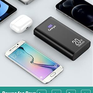 Ceeya Portable Charger PD 20W Battery Pack USB C high-Speed Charging 26800mAh Power Bank LCD Display with Type C Out & in,External Battery Backup for MacBook,iPhone 12,13,14,Samsung,Heated Vest,etc