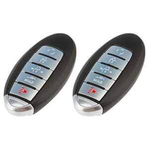 fits 2016 2017 2018 nissan altima maxima smart key fob keyless entry remote (kr5s180144014 7812d-s180204), set of 2