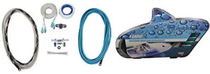 rockville rmwk4 4 awg gauge waterproof marine amplifier/amp install wire kit