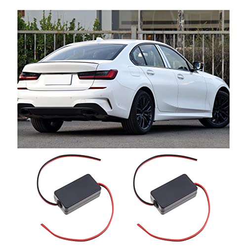 2pcs 12V DC Car Filter Rectifier Reverse Camera Power Relay Capacitor Filter Backup Camera Power Relay Filter for Germany/American Car Series