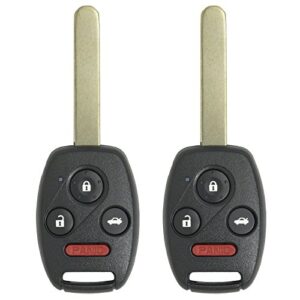 keyless2gokeyless entry remote car key replacement for vehicles that use 4 button oucg8d-380h-a – 2 pack