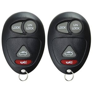 keylessoption keyless entry remote control car key fob replacement for l2c0007t (pack of 2)