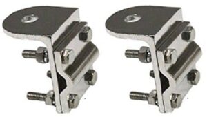 lot of 2 workman rv3 3-way cb radio single groove mirror mounts with / no stud