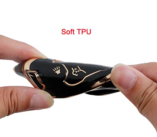 Guibuhuse TPU Protector Key Fob Cover Fit for 2015-2020 GMC Yukon/Yukon XL Chevy Suburban Tahoe (HYQ1AA)