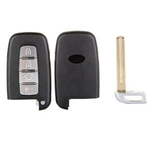 selead flip key fob 4 buttons keyless entry remote fit for 2009-2015 hyundai azera elantra elantra gt equus genesis sonata antitheft keyless entry systems 267al-hmfna04 1pc us stock