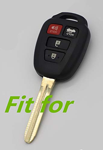 KAWIHEN Silicone Key Fob Cover Compatible with HYQ12BDM HYQ12BEL HYQ12BDP Toyota Avalon Camry Corolla Highlander Rav4 Yaris Scion FR-S tC