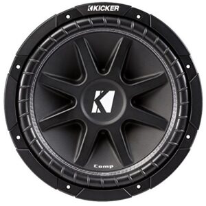 (1) Kicker C12 Subwoofer Single 12" Regular Cab Truck Sub Box Enclosure Bundle with HA-A400.1 Mono Amplifier