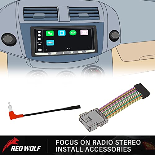 RED WOLF Car Radio Factory USB Port Retention Cable Wiring Harness Fit for 2011-2022 Subaru WRX Impreza Forester Outback Retain OE USB Wire Adapter Install Aftermarket Stereo Head Unit 4 Pin Input