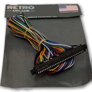 retroarcade.us jamma board standard cabinet us wiring harness loom for jamma 60-in-1 pcb board