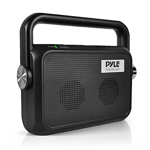 Wireless Portable Speaker Soundbox - 2.4ghz Full Range Stereo Sound Digital TV MP3 iPod Analog Cable & Digital Optical w/Headset Jack Voice Enhancing Audio Hearing Assistance - Pyle PTVSP18BK