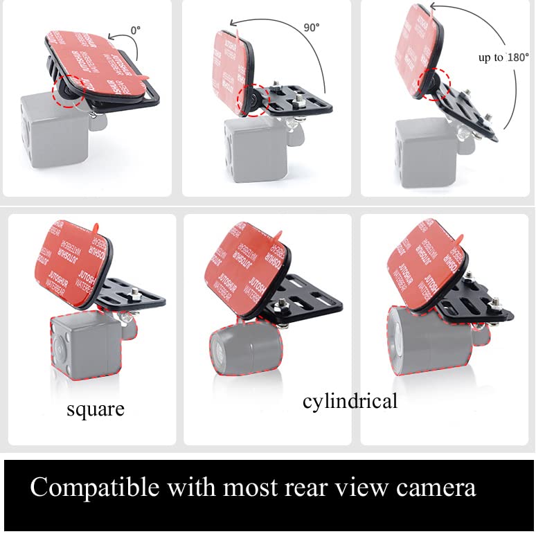 JUTOSHUR Car Rear Camera Holder Rear Window Windshield Bracket for Most Rear Camera Dash Cam