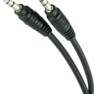 GE 3.5mm Auxiliary Audio Cable 6ft, Black, 33572