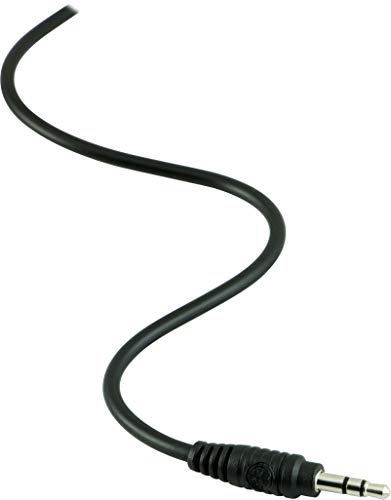 GE 3.5mm Auxiliary Audio Cable 6ft, Black, 33572