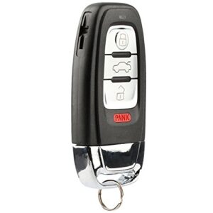 key fob keyless entry remote fits audi a1 a3 a4 a5 a6 a7 a8 allroad q3 q5 q7 s3 s4 s5 s6 s7 s8 sq5 rs5 rs7 (iyzfbsb802)