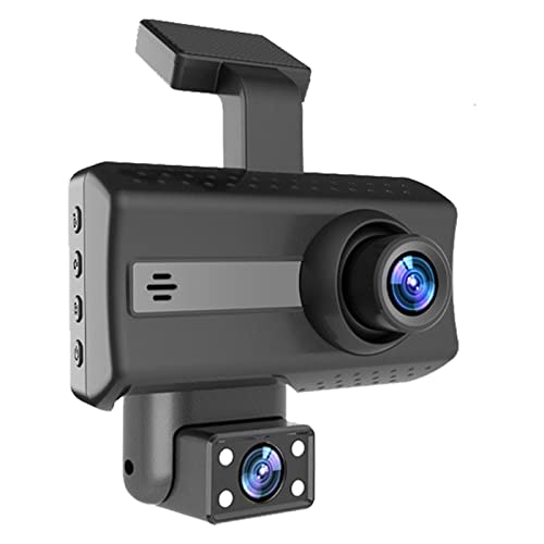 3.5 Inch IPS Screen Car Dash Cam, 1080P FHD DVR Dash Cam Front and Rear, 170° Wide Angle Dashboard Camera, Night Vision, Loop Recording, Dash Camera for Cars, Parking Monitor, Built in G-Sensor (A)