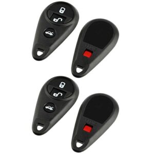 key fob keyless entry remote shell case & pad fits subaru 2006-2007 b9 tribeca / 2009-2010 forester / 2007-2009 impreza / 2005-2007 legacy / 2006-2007 outback, set of 2