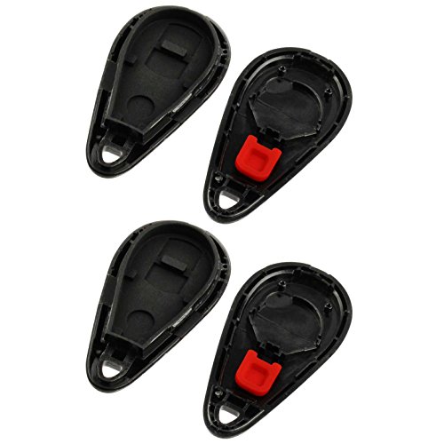 Key Fob Keyless Entry Remote Shell Case & Pad fits Subaru 2006-2007 B9 Tribeca / 2009-2010 Forester / 2007-2009 Impreza / 2005-2007 Legacy / 2006-2007 Outback, Set of 2