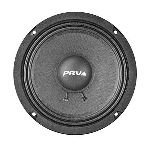 PRV AUDIO 6MB100-4 Pair of 6.5 Inch Midbass Speaker for Pro Car Audio, 4 Ohm, 50 Watts RMS Power, 200 Watts Max Power Mid Bass Factory Replacement Loudspeaker (Pair)