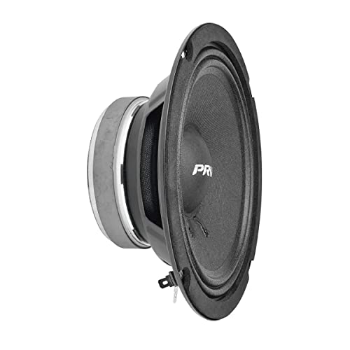 PRV AUDIO 6MB100-4 Pair of 6.5 Inch Midbass Speaker for Pro Car Audio, 4 Ohm, 50 Watts RMS Power, 200 Watts Max Power Mid Bass Factory Replacement Loudspeaker (Pair)