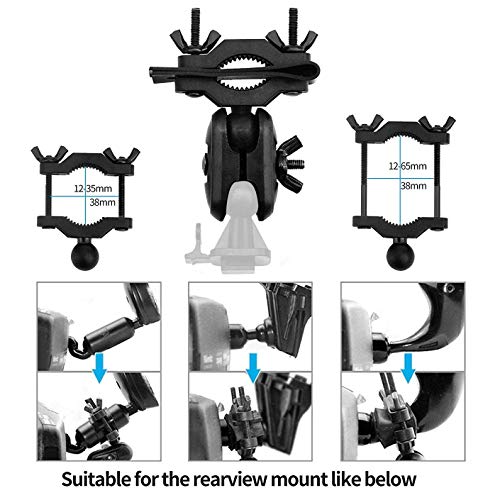 Universal Dash Cam Mount Rear View Mirror Holder with 16 Different Joints Compatible with APEMAN, Falcon F170, Old Shark, Peztio, Rexing V1P, Roav, UGSHDI, Z-Edge and Most Car Dash Camera