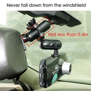 Universal Dash Cam Mount Rear View Mirror Holder with 16 Different Joints Compatible with APEMAN, Falcon F170, Old Shark, Peztio, Rexing V1P, Roav, UGSHDI, Z-Edge and Most Car Dash Camera