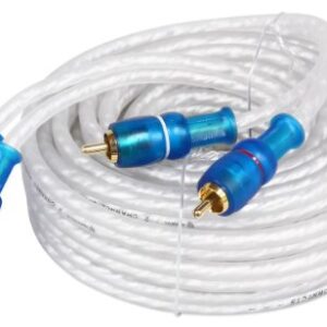 Rockville MRCA25 25 Foot Twisted Pair Marine RCA Cable 100% Copper, Split Pin