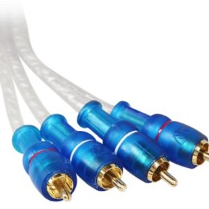 Rockville MRCA25 25 Foot Twisted Pair Marine RCA Cable 100% Copper, Split Pin