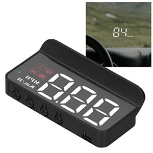 Car Head Up Display , HUD Display Windshield Projector Multi‑Function Gauge Warning Alarm Fatigue Driving Reminder