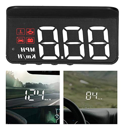 Car Head Up Display , HUD Display Windshield Projector Multi‑Function Gauge Warning Alarm Fatigue Driving Reminder