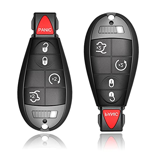 VOFONO Remote Car Key 5-Button SUV Fit for Grand Cherokee 2008-2013/ Commander 2008-2010, FCC ID: M3N5WY783X (Set of 2)