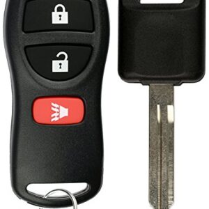 KeylessOption 2 Item Bundle 1 Key Fob Keyless Entry Remote 1 Uncut for 46 Chip Ignition Key