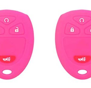 KAWIHEN Silicone Protector Cover Fit for Buick Cadillac Chevrolet Chevy GMC Pontiac Saturn 4 Buttons Key Fob OUC60270 OUC60221 M3N5WY8109 850K60270 850K60221