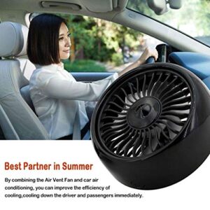 V·RESOURCING Air Vent Mounted USB Fan, Mini Electric Car Fan for Car Air Vent Mounted,360° Rotatable Car Auto Powerful Cooling Air Fan for Sedan SUV Auto Vehicles