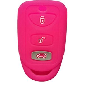 Smart Key Fob Covers Case Protector Keyless Remote Holder for Hyundai Elantra Genesis Sonata Kia Sorento Forte Optima.