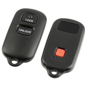 key fob keyless entry remote shell case & pad fits scion, toyota