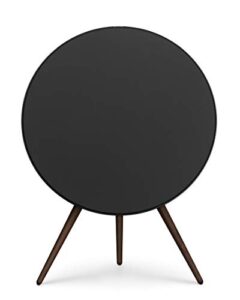 bang & olufsen beoplay a9 4th gen wireless multiroom speaker, black with walnut legs