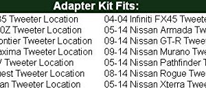 Exact Fit Tweeter/Speaker Adapter Spacer Rings For Infiniti And Fits Nissan - SAK047_2-1 Pair