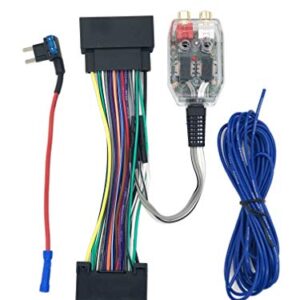 Factory Radio Add A Amp Amplifier Sub Interface Wire Harness Inline Converter Compatible with Ford - Select Models