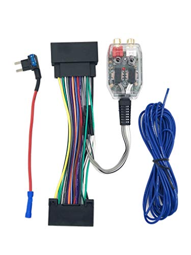 Factory Radio Add A Amp Amplifier Sub Interface Wire Harness Inline Converter Compatible with Ford - Select Models