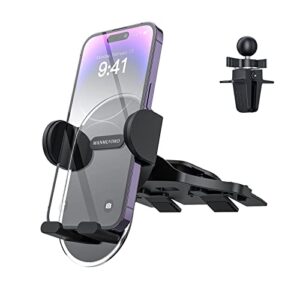 manmuvimo cd phone mount for car phone holder cd slot phone mount air vent cell phone holder iphone holder for car cd player mount holder compatible with iphone13 12 11/11 pro/11 pro max