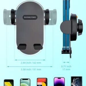 MANMUVIMO CD Phone Mount for Car Phone Holder CD Slot Phone Mount Air Vent Cell Phone Holder iPhone Holder for Car CD Player Mount Holder Compatible with iPhone13 12 11/11 Pro/11 Pro Max