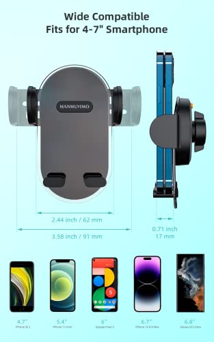 MANMUVIMO CD Phone Mount for Car Phone Holder CD Slot Phone Mount Air Vent Cell Phone Holder iPhone Holder for Car CD Player Mount Holder Compatible with iPhone13 12 11/11 Pro/11 Pro Max