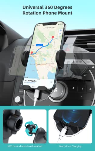 MANMUVIMO CD Phone Mount for Car Phone Holder CD Slot Phone Mount Air Vent Cell Phone Holder iPhone Holder for Car CD Player Mount Holder Compatible with iPhone13 12 11/11 Pro/11 Pro Max