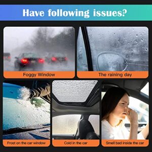 Car Heater Defroster,12V Fast Heating Quickly Defrost Defogger 2 in 1 Heating & Cooling Fan Automobile Windscreen Fan