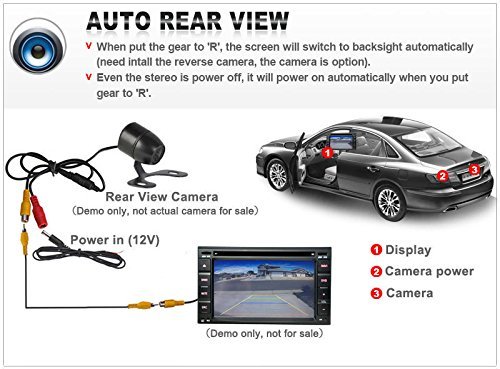 KUNFINE Universal Wireless Car Rear View Camera with 4 LED Vehicle Backup Camera Reverse Camera RCA Night Vision Parking Assistance Camera IP67 Waterproof